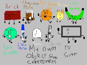 My own object show contestants | Tynker